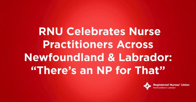 RNU Celebrates Nurse Practitioners Across Newfoundland & Labrador ...